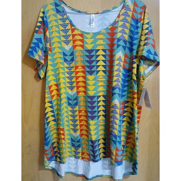 LuLaRoe | Tops | Lularoe Multicolor Classic Tee Shirt Women 3xl ...